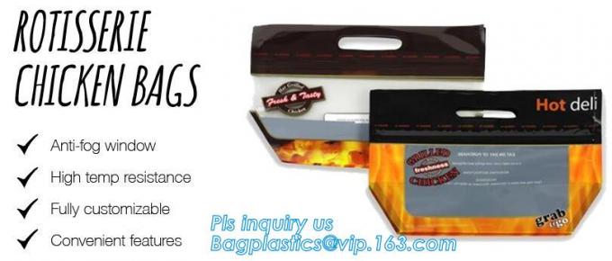 Stand Up Roasted Chicken Packaging Bags With Zip Top hot roast ...