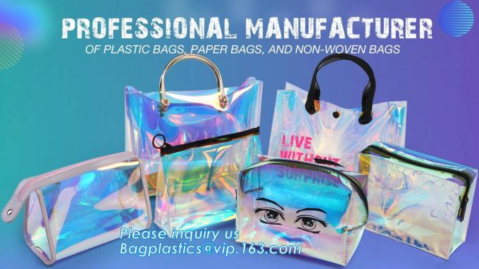 customized handle clear plastic pvc make up bag, vinyl pvc zipper bags ...