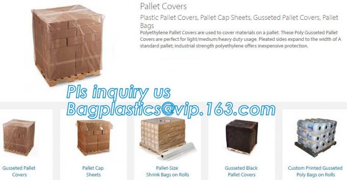 48 x 48 x 96" 1 Mil ldpe Clear Pallet Covers, Eco-friendly Reusable ...