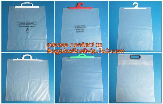 Rigid snip handle plastic bag/rigid snap handle bag/click up handle ...
