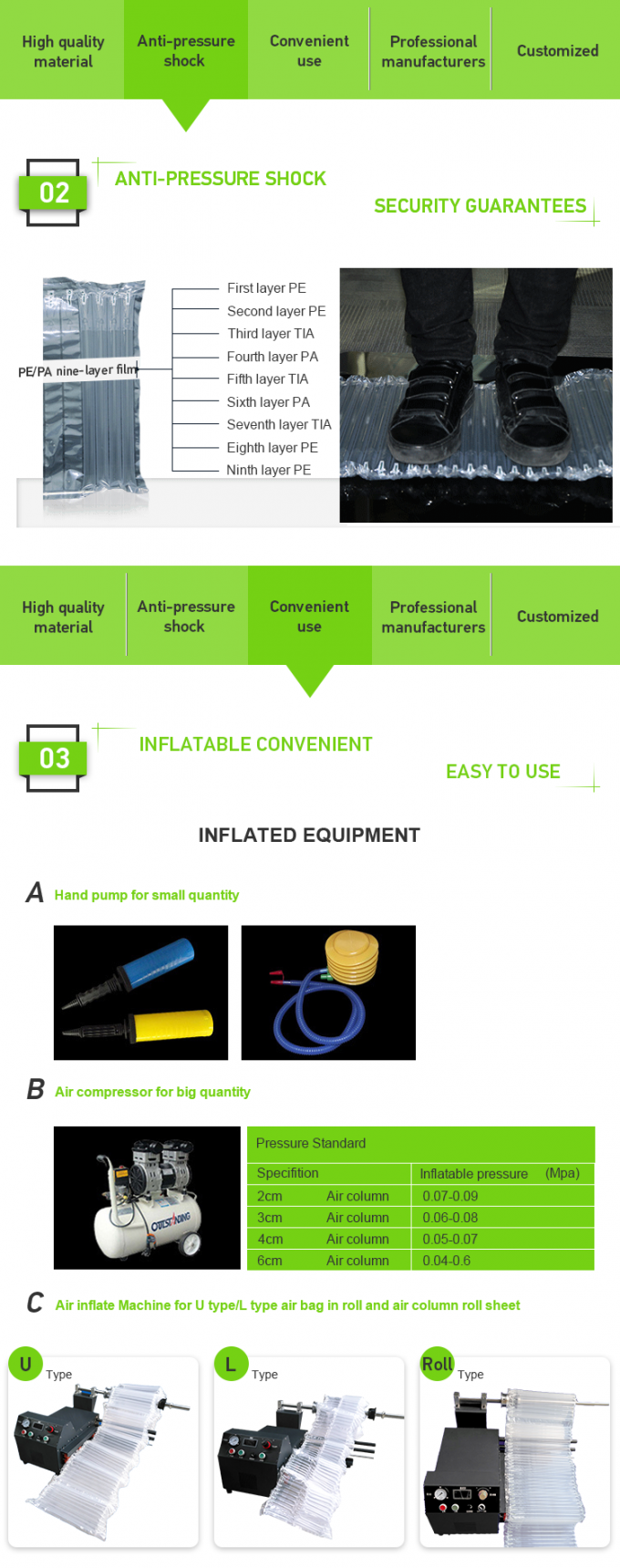 Air Column bag, Safe bags, air sacks, air sac, air-sac, air-sacs ...
