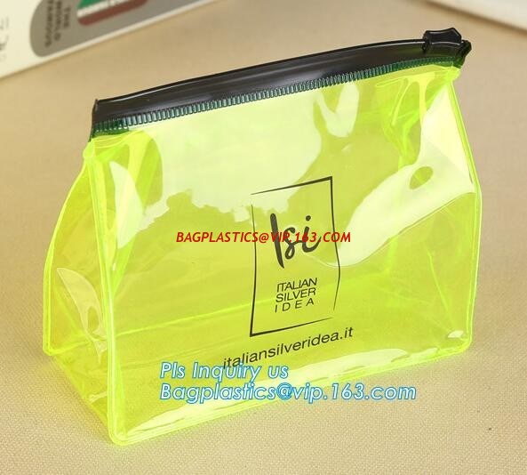 EVA clothing bags plastic slider zipper case, Custom printed side ...