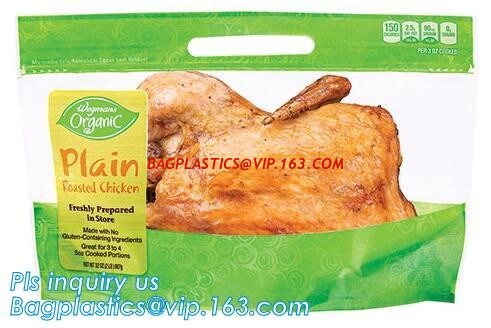 chicken plastic bags for hot roast chicken packaging,with handle and ...