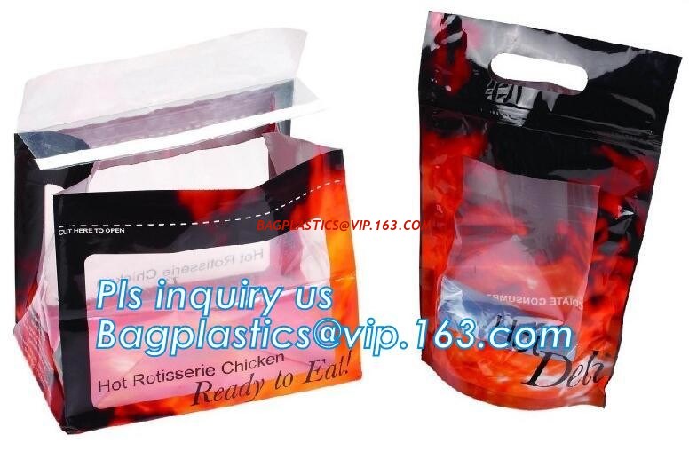 Stand Up Roasted Chicken Packaging Bags With Zip Top hot roast ...