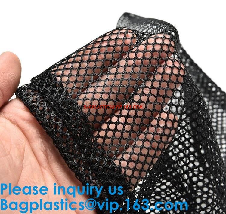 Durable Nylon Mesh Bag with Sliding Drawstring Cord Lock Closure,Large ...