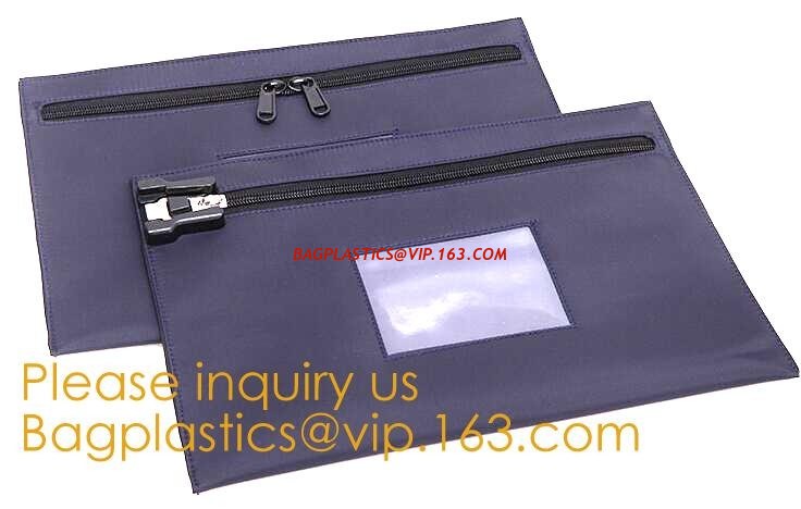 Black Briefcase Style Locking Document Bag Bank Locking Security ...