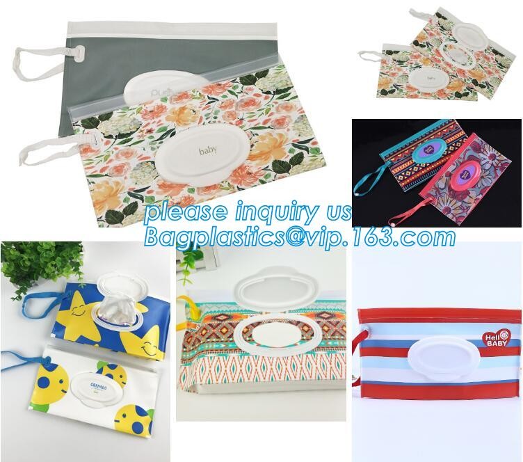 Reusable travel and portable baby wet wipe refill case dispenser ...