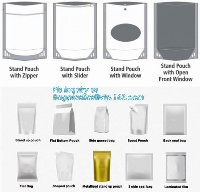 slider zipper flat bottom pet food bag , 5kg large quad seal pouch ...