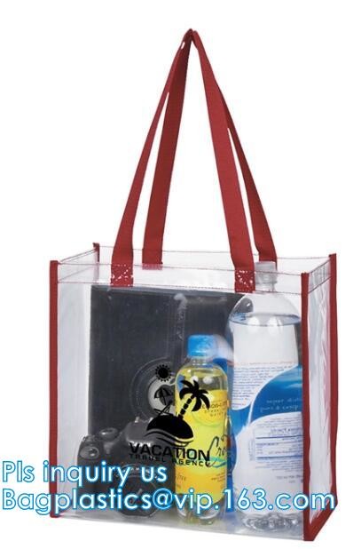 Promo PVC Plastic Shopping Handle Bag, Handling clear pvc blanket bags ...