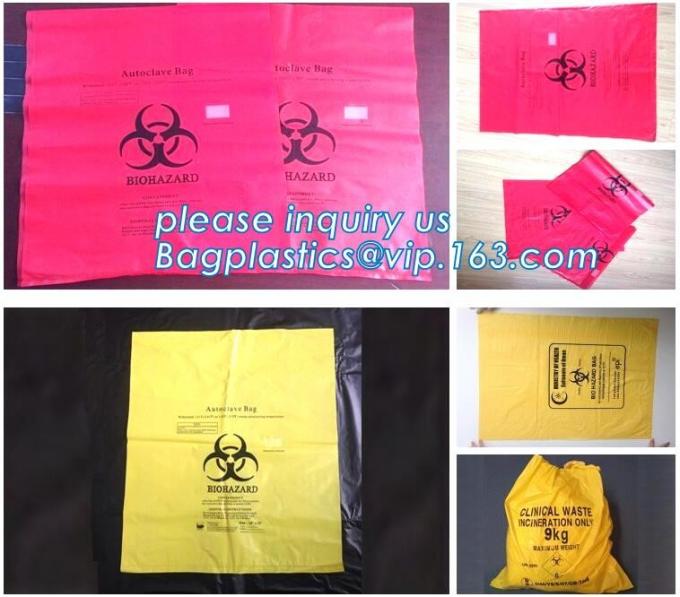 self seal adhesive biohazard waste bags clinical resealable hazardous ...