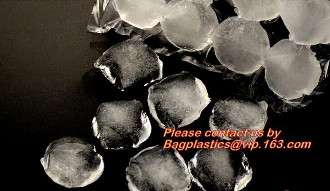 Laminateed Plastic Ice Cube Freezer Bags, plastic disposable ice cube ...