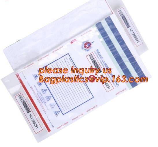 Opaque Tamper Evident Sealing Plastic Bank Money Steb Security Bag ...
