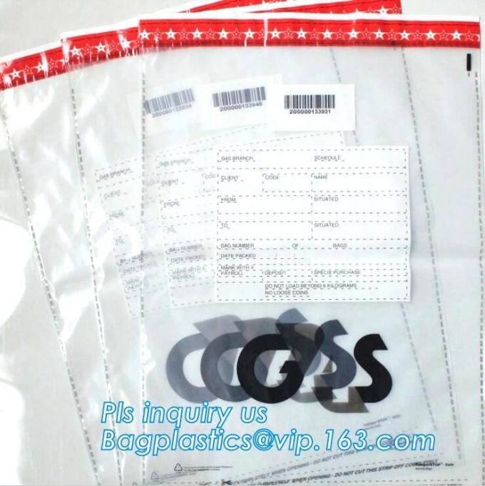 Security Bank Bags with Barcode /QR Code, Safety Plastic Bank Deposit ...
