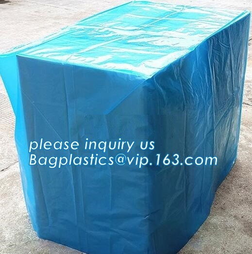 Gusseted Side/Square Bottom Pallet Bags PE Pallet Covers, Giant Black ...