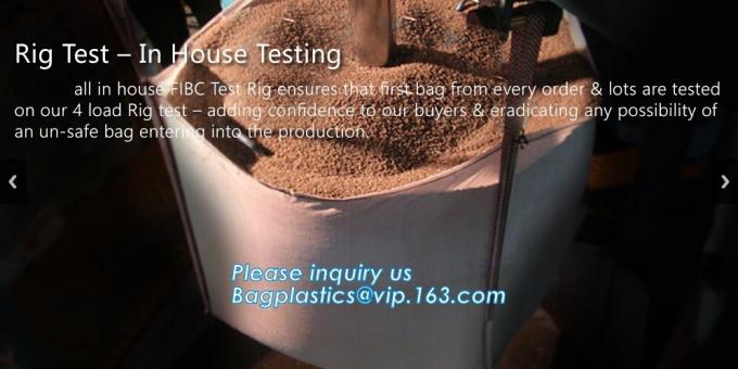 Top open virgin polypropylene woven big jumbo bag for sand cement ...