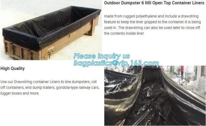 6Mil Open Top 20 Yard Roll Off Container Liners,Heavy Duty Open Top 12 ...