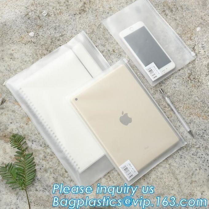 Office School Supply A4/5/6 Plastic PVC Document Bags With Zipper File ...