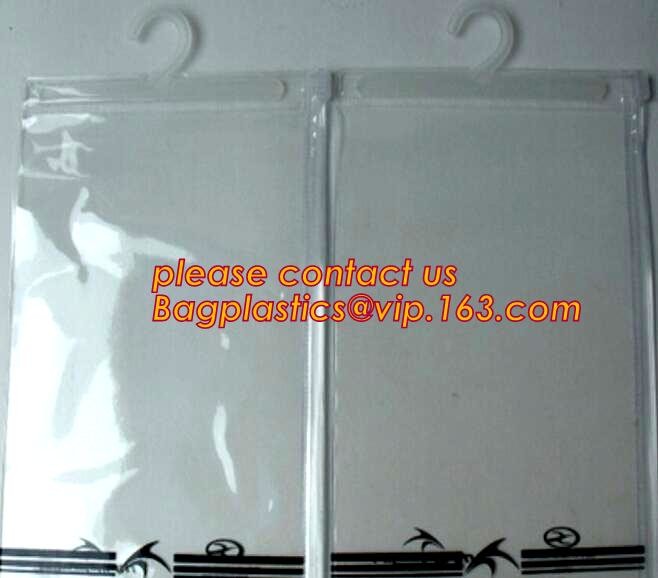 reusable transparent hanger hook plastic bags,degradable d2w hdpe/ldpe ...