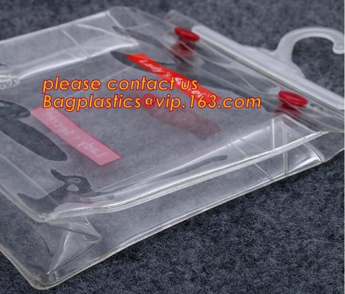 reusable transparent hanger hook plastic bags,degradable d2w hdpe/ldpe ...