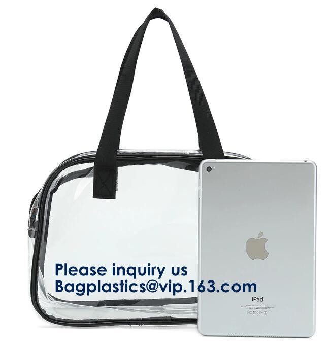 Clear PVC Sling Bag With Zipper Bag And Shoulder Strap, Clear PVC Large ...