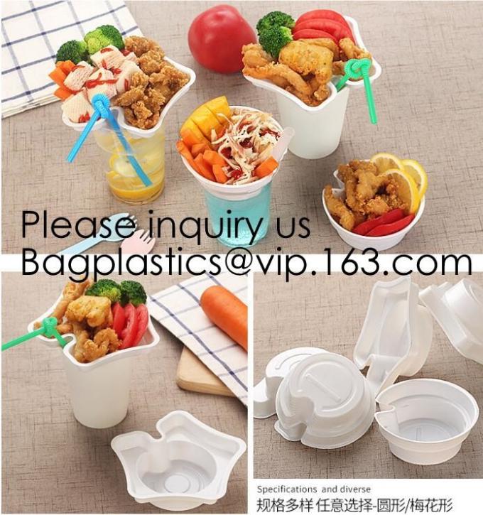 300ml Snack Tray PP Injeciton Trays For 95mm And 95mm Diameter Cups ...