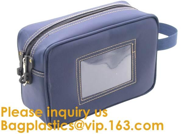 Custom Logo Vinyl PVC Zippered Bank Deposit Bags in Factory Price,PU ...