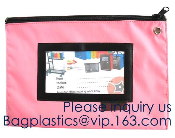 Custom Logo Vinyl PVC Zippered Bank Deposit Bags in Factory Price,PU ...