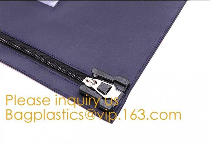 Black Briefcase Style Locking Document Bag Bank Locking Security ...