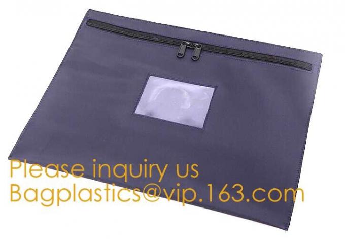 Black Briefcase Style Locking Document Bag Bank Locking Security ...