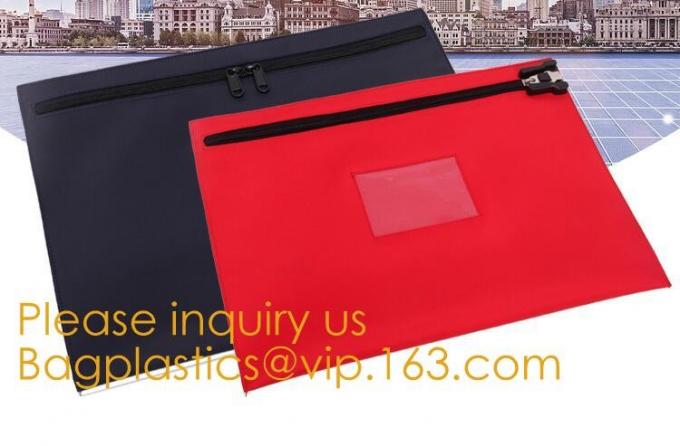 Black Briefcase Style Locking Document Bag Bank Locking Security ...