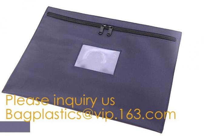 Black Briefcase Style Locking Document Bag Bank Locking Security ...