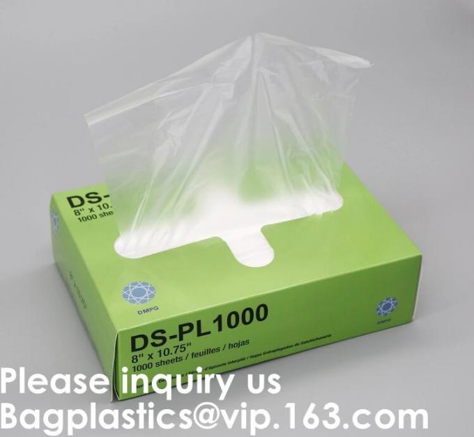 High Density Poly Film, Polyethylene, 8 x 10 3/4 Sheets,Plastic Deli ...